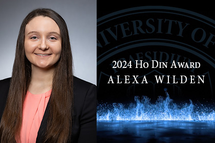 Ho Din winner Alexa Wilden: CT Plus, UT Southwestern, Dallas, Texas