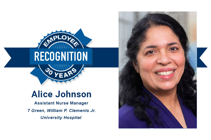 Alice Johnson : 30 years - CT Plus - UT Southwestern
