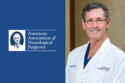 Batjer honored with AANS Cushing Medal - CT Plus - UT Southwestern